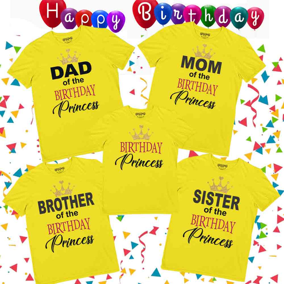 Girls Birthday Theme Family T Shirts – Jopokart